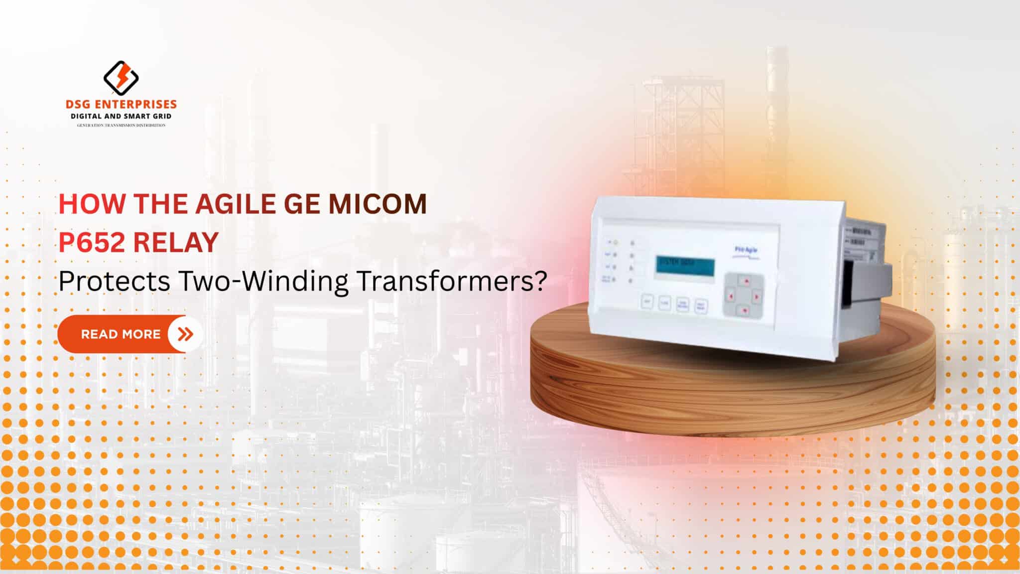 GE Micom P652 Relay: Protects Two-Winding Transformers