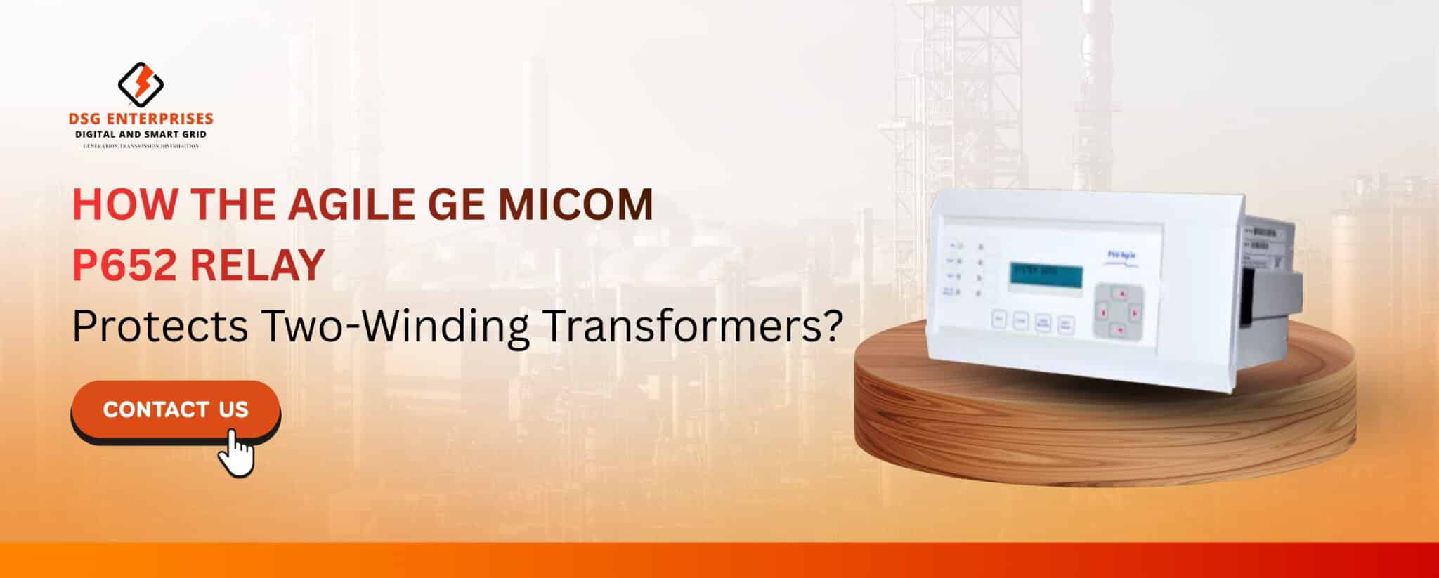 GE Micom P652 Relay: Protects Two-Winding Transformers